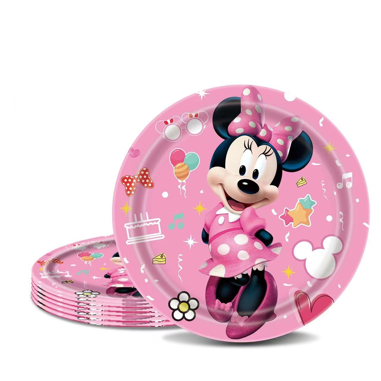 Minnie Mouse Birthday Party Decoration Girls Disposable Tableware ...