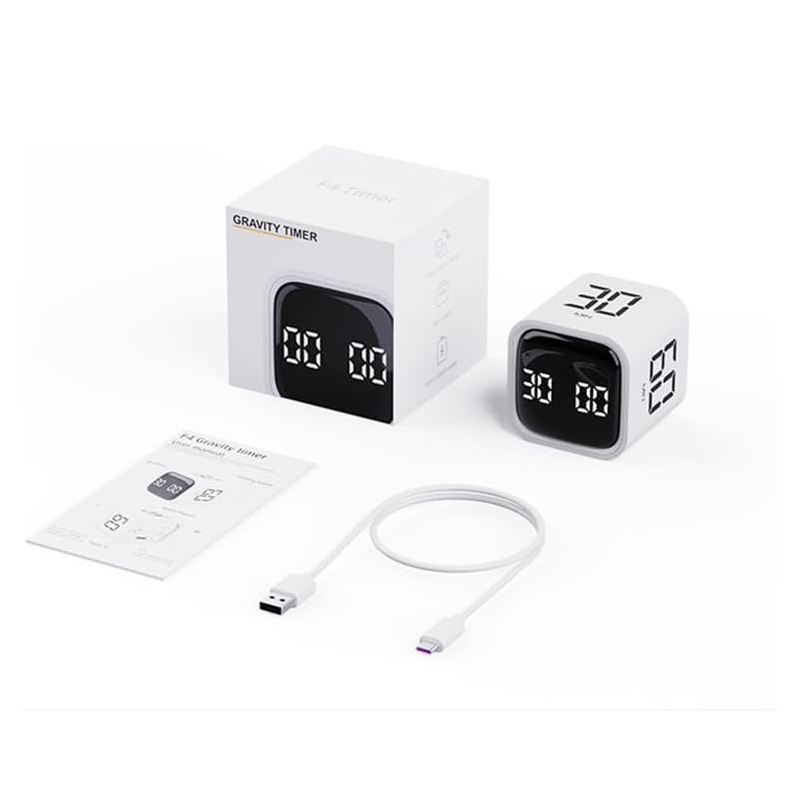 KIPRUN Cube Timer, Rotation Timer, 5/10/30/60 Minutes and Custom ...
