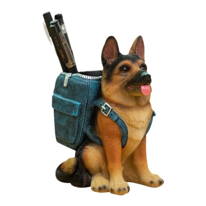Creative Dog Pen Holder for Desk Pencil Organizer Desk decoration ...