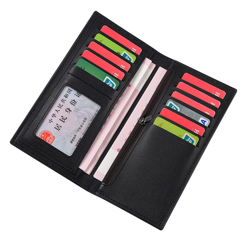 BANYANU Man PU Leather Purse Business Long Card Holder Wallets for Men ...