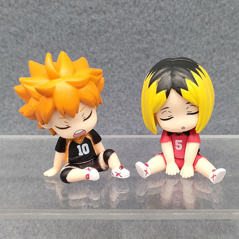 4Pcs/Set 6cm Haikyuu!! Anime Figure Hinata Shoyo Kozume Kenma Tobio ...