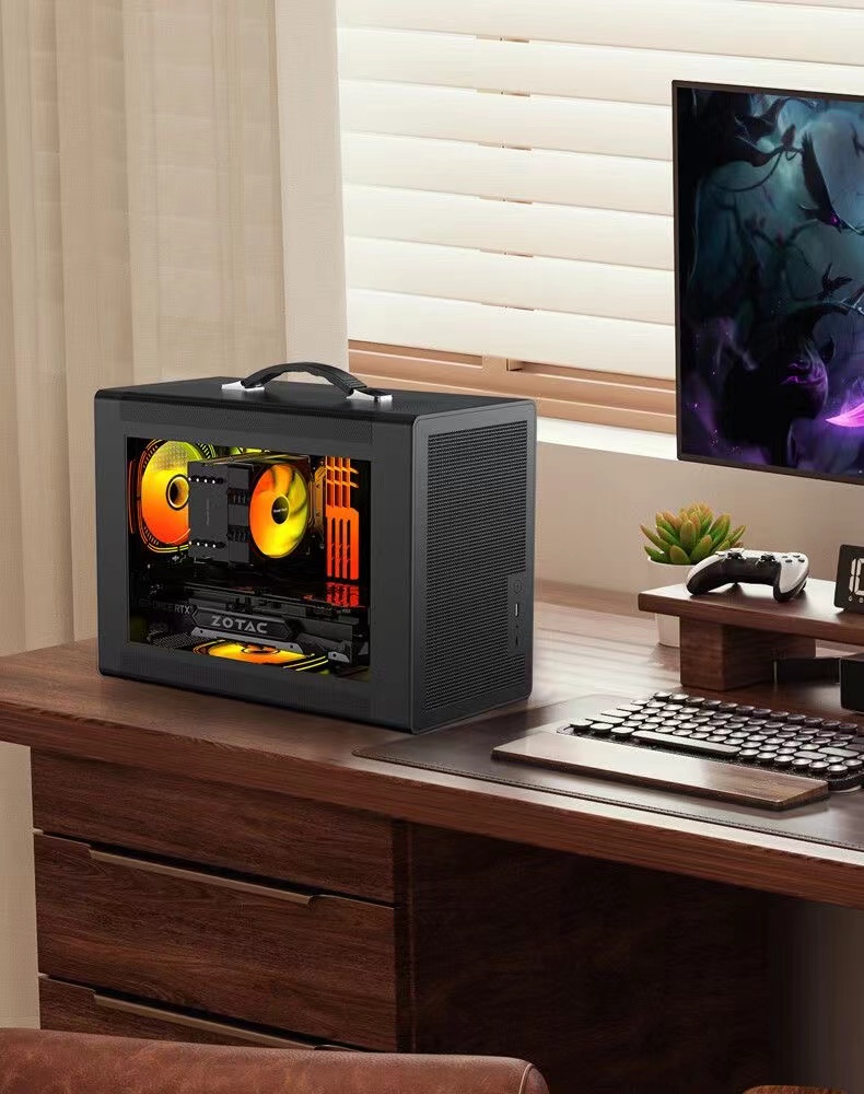 Power Train MATX P60 Desktop Small Case Portable Handheld Case ITX ...