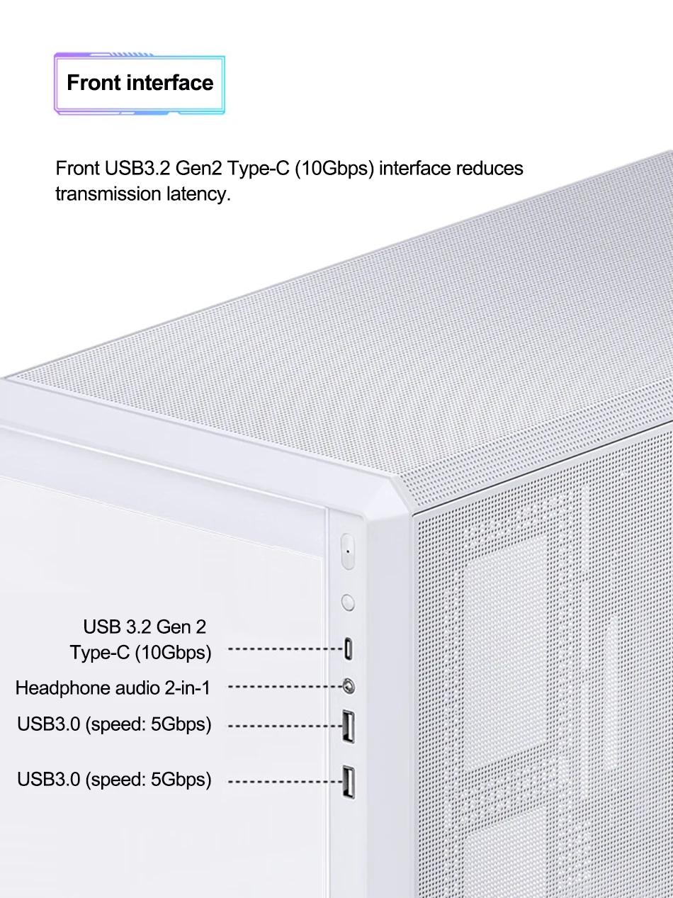 JONSBO D301 MATX Case Seaview Room Panoramic Side Transparency Without ...