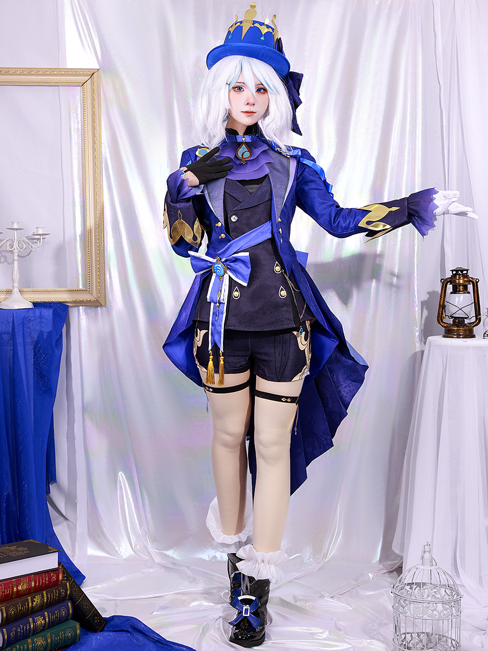 [Wetrose] Genshin Impact Furina SSR Cosplay Costume Hydro God Archon ...