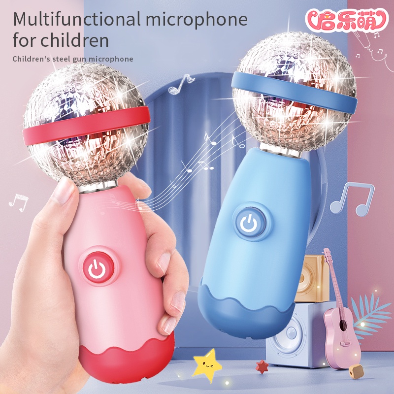 [Qilemeng] Microphone Toy Mini Mic Toy Baby Music Toys Wireless Karaoke ...