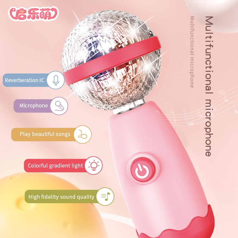 [Qilemeng] Microphone Toy Mini Mic Toy Baby Music Toys Wireless Karaoke ...