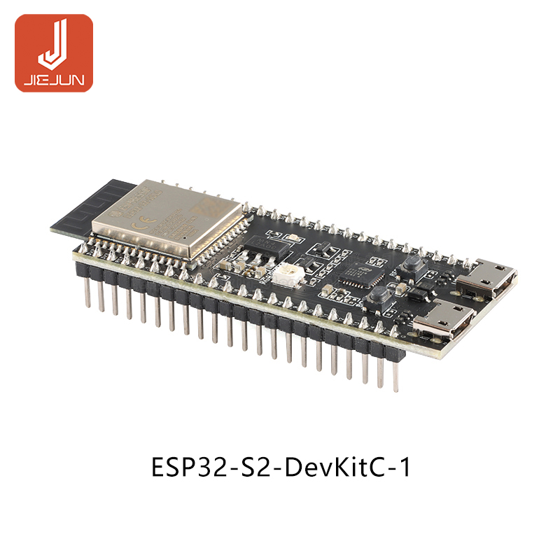 The ESP32-S2-DevKitC-1RU is equipped with the ESP32-S2-SOLO-U2U WiFi development board module ...