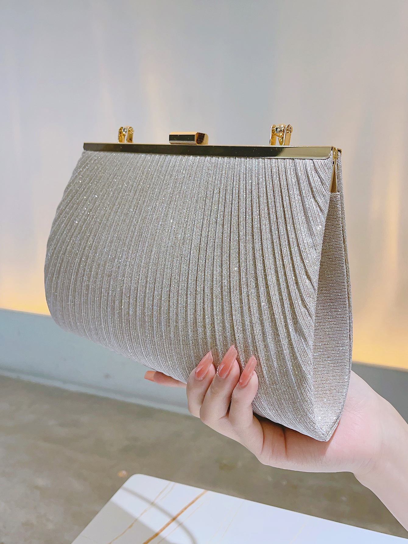 Dinner Handbag Banquet Bag with Diamond Shiny Small Square Bag Party ...