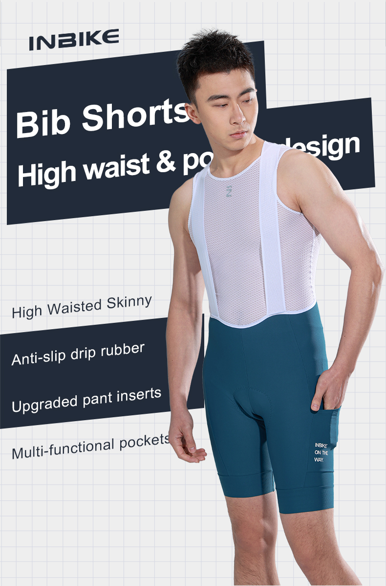 INBIKE 2024 Cycling Bib Shorts Man Professional MTB Bicycle Riding Shorts Pants for Men Road ...