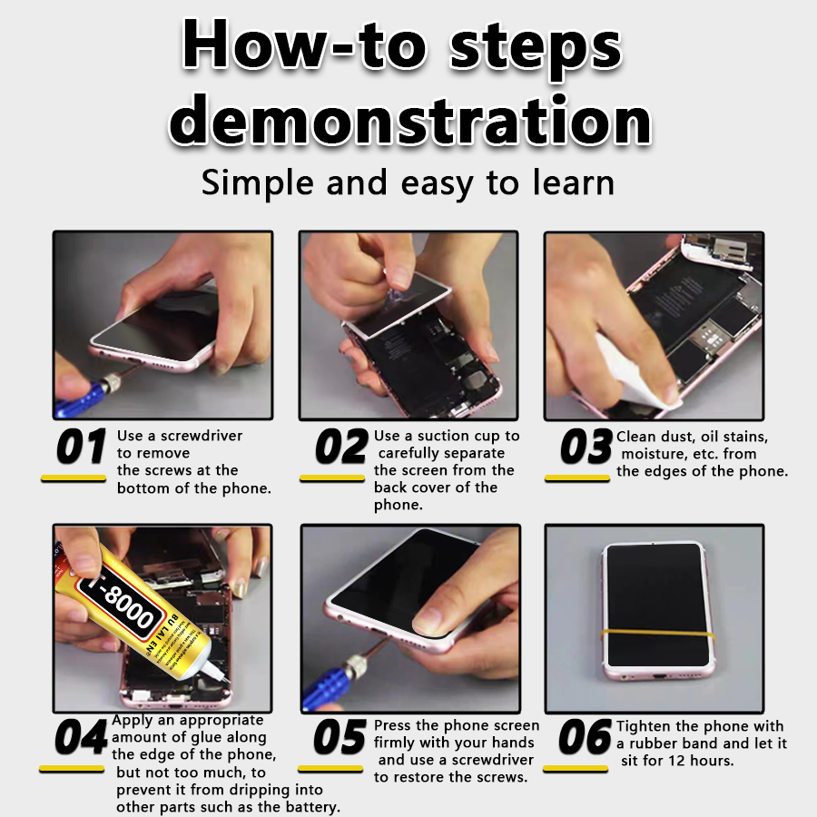 Mobile Phone Screen Glue Frame Sealant Adhesive Tablet PC Screen Back ...