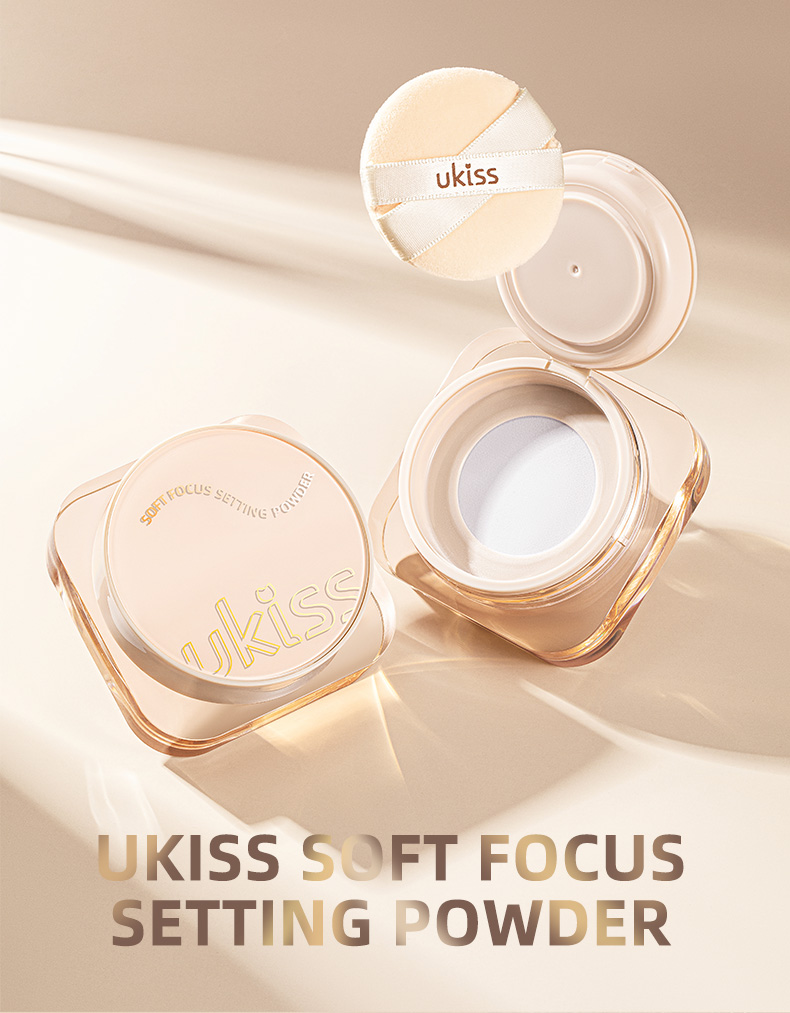 UKISS Loose Powder Soft Focus Setting Powder Oil Control Long-Lasting ...