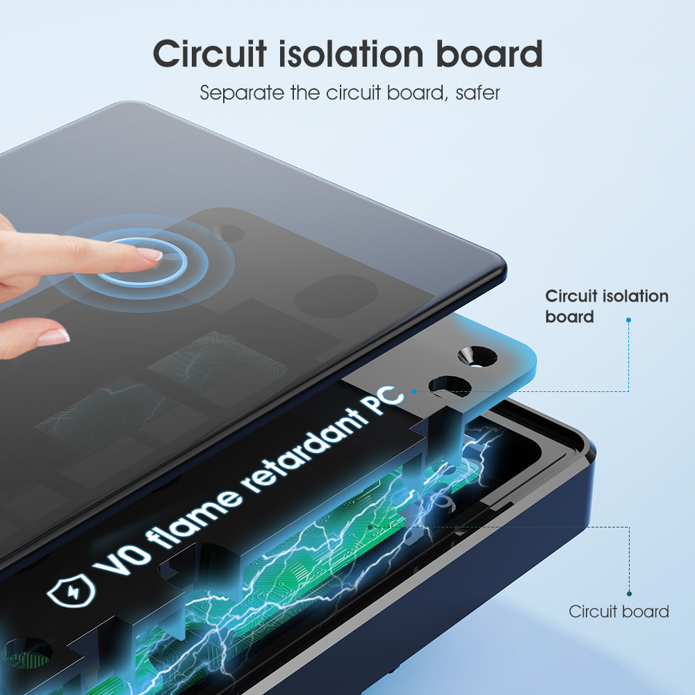 SMATRUL Tuya Smart Home Neutral-Free Wireless WiFi RF433 US Wall Light ...