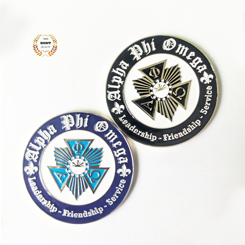 High Quality Solid 3inch ALPHA PHI OMEGA Emblem Leadership Friendship ...