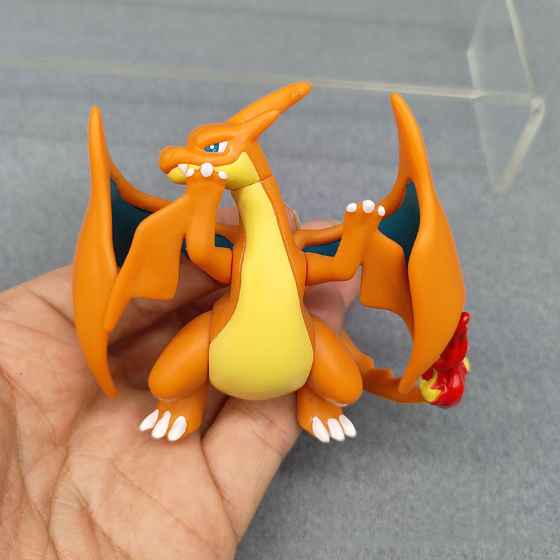1Pcs 8cm Pokemon Anime Figure Mega Charizard XY Blastoise Q Version PVC ...