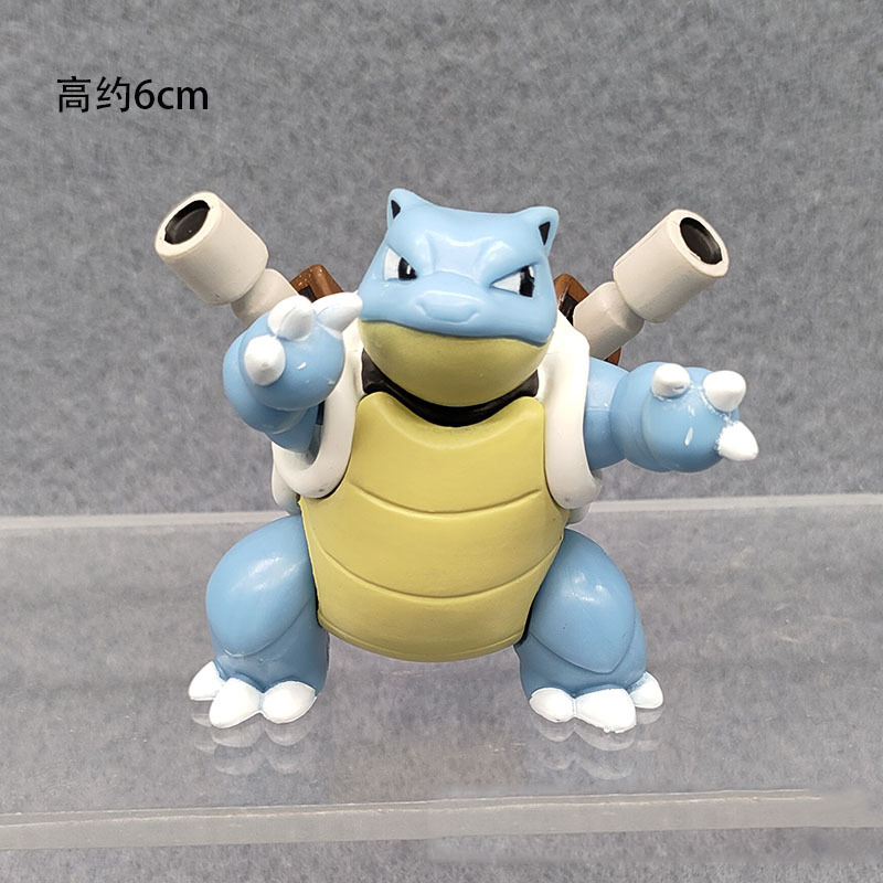 1Pcs 8cm Pokemon Anime Figure Mega Charizard XY Blastoise Q Version PVC ...