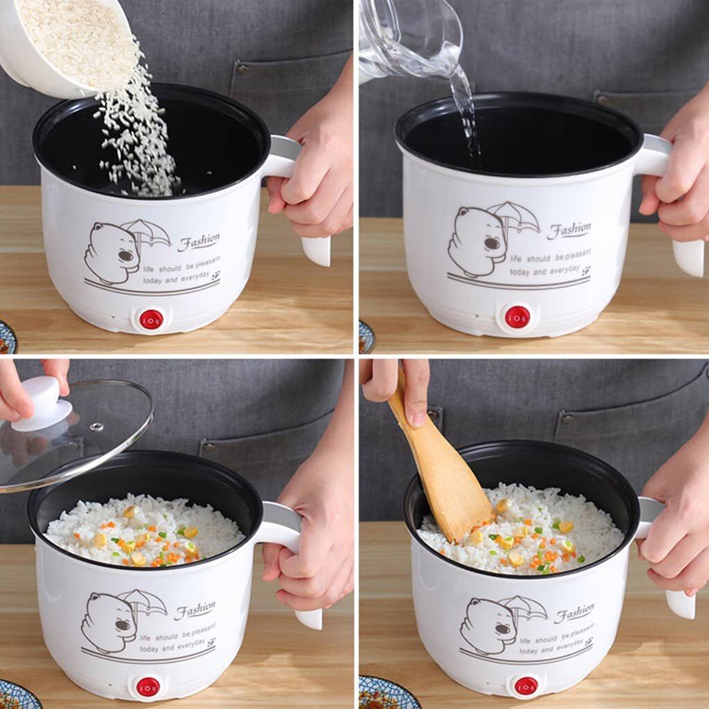 Electric Frying Pan Rice Portable Mini Rice Cooker Periuk Nasi ...