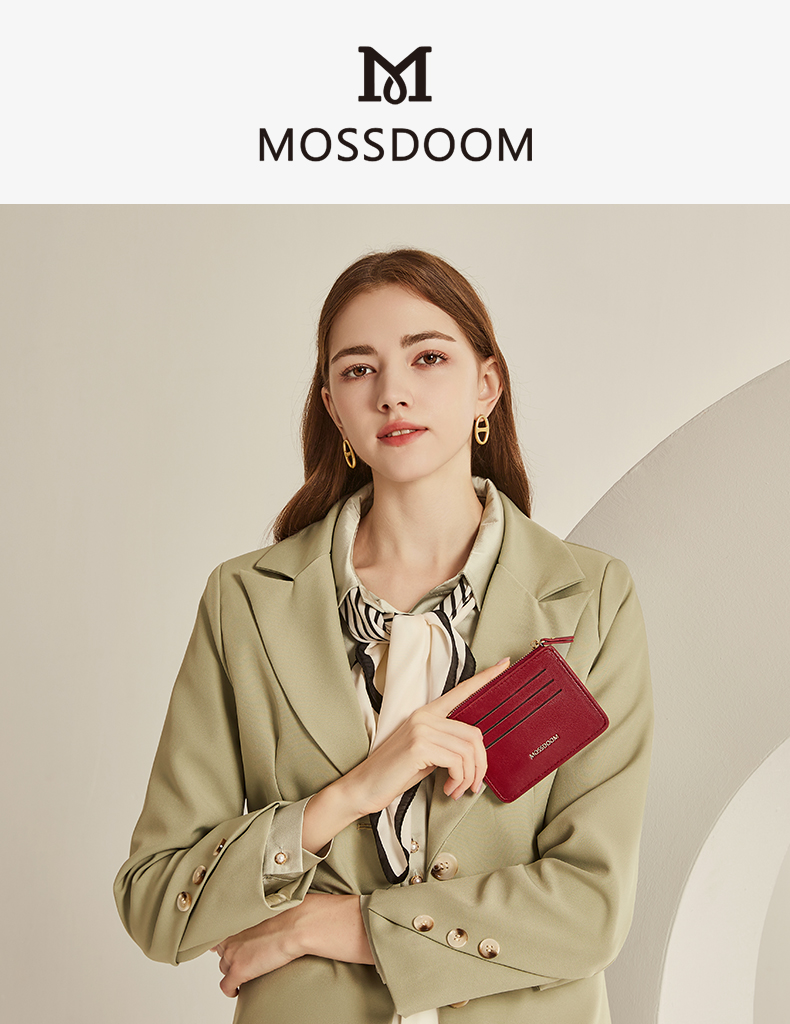 MOSSDOOM Nora Card Holder Exquisite Short Wallet for Women with Card ...