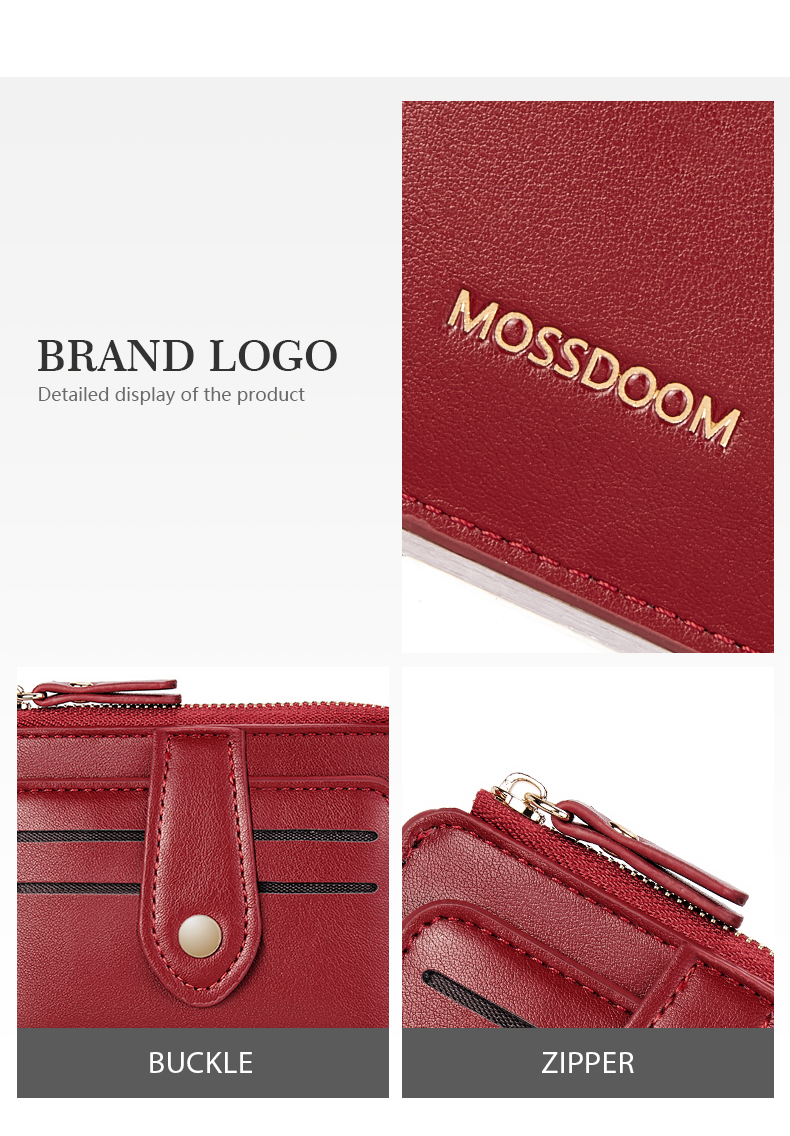 MOSSDOOM Nora Card Holder Exquisite Short Wallet for Women with Card ...