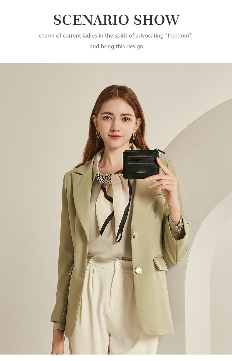 MOSSDOOM Nora Card Holder Exquisite Short Wallet for Women with Card ...