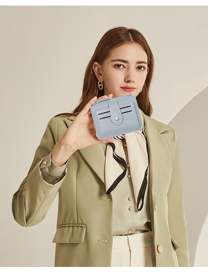 MOSSDOOM Nora Card Holder Exquisite Short Wallet for Women with Card ...