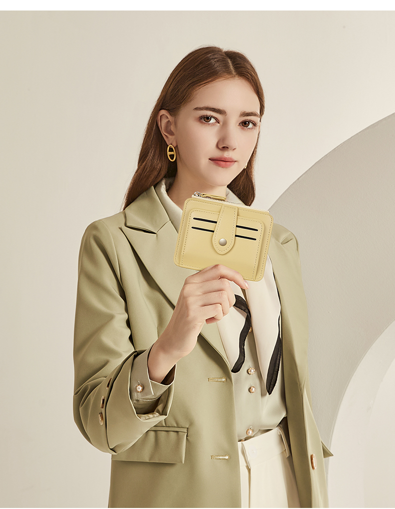 MOSSDOOM Nora Card Holder Exquisite Short Wallet for Women with Card ...