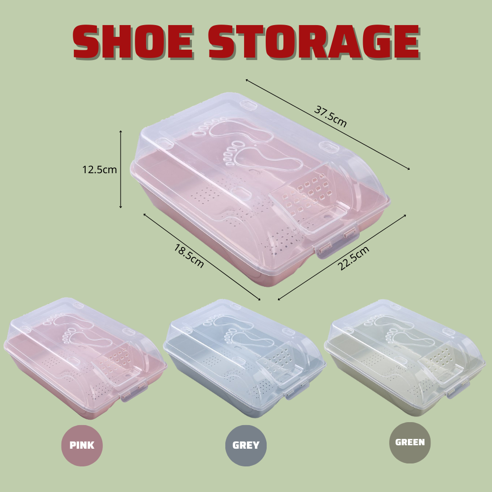 Shoe Storage Box Rack Stackable Dustproof Transparent Breathable Box ...