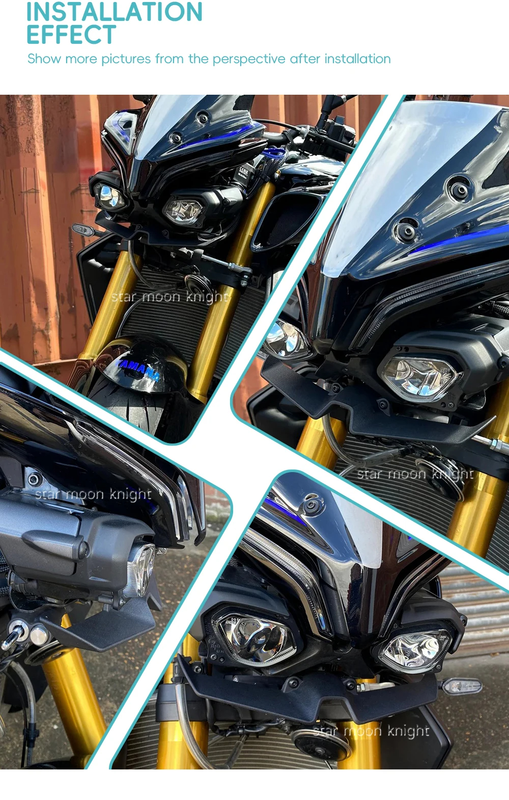 Front Spoiler Aerodynamic Frontal Wing Kit For YAMAHA MT-10 MT10 MT 10 ...