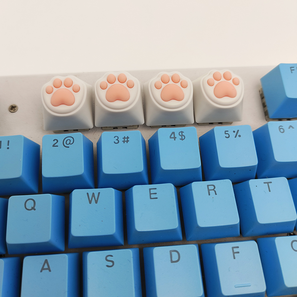 4PCS/Set Cat claw Shape Computer Kawaii Cute Keycap For Cherry MX ESC ...