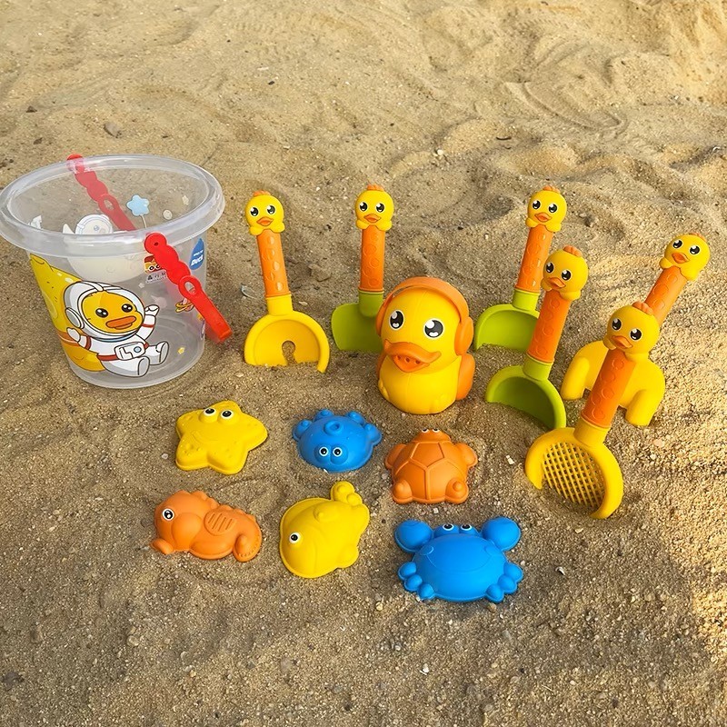 Cute Duck Themed Sand Toy Summer Beach Toys Kids Sand Shovel Tools For ...