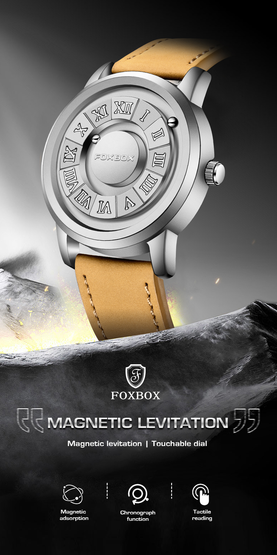 FOXBOX original Watches Men New Fashion Design Personality Creative ...