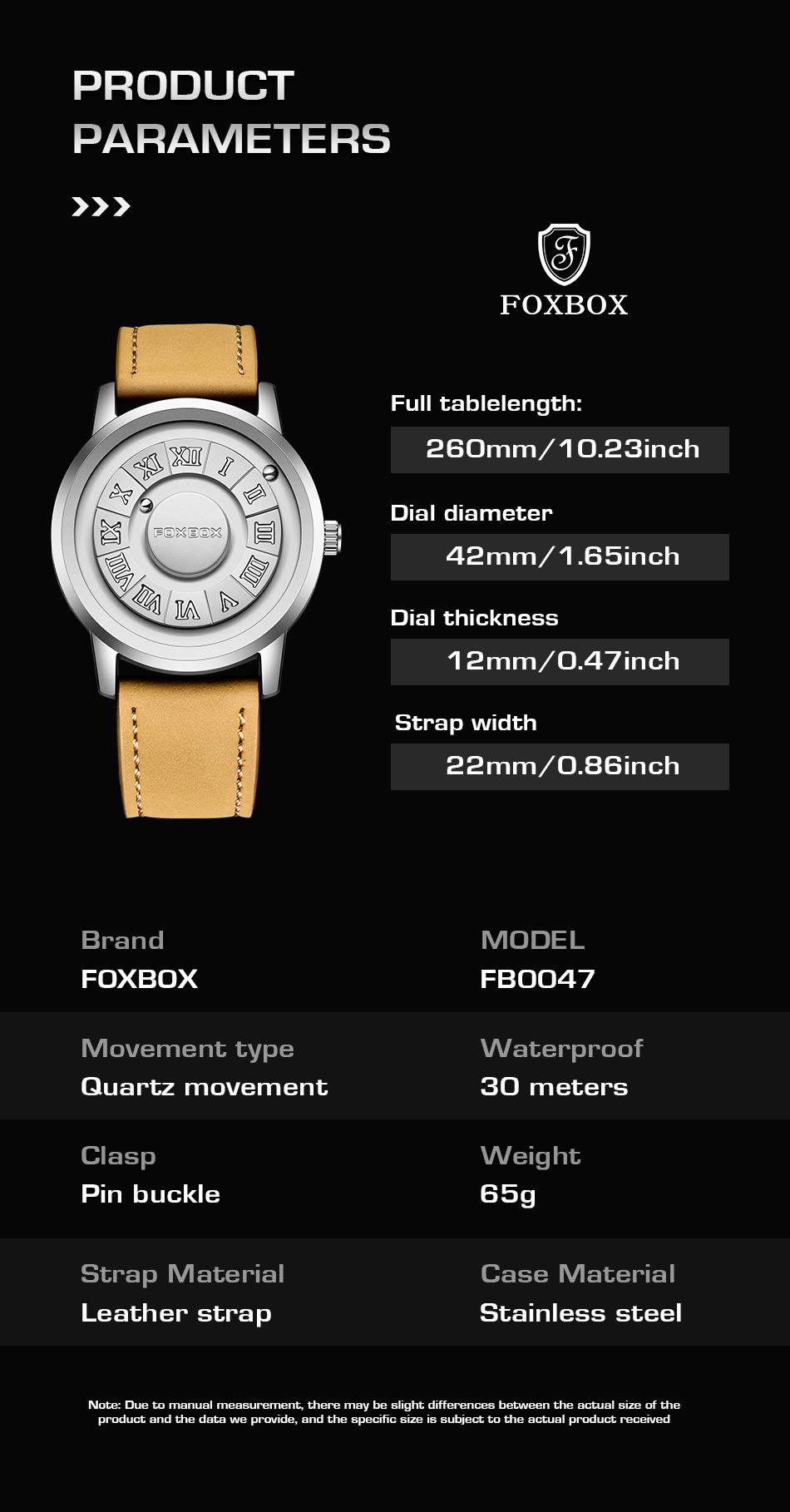 FOXBOX original Watches Men New Fashion Design Personality Creative ...