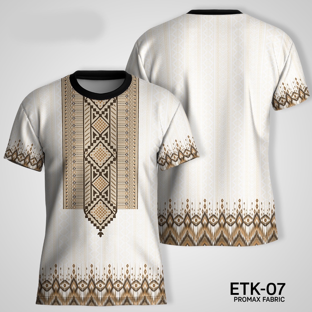 3d Ethnic Clothing Pattern Short-Sleeved Top T-Shirt Fashion Casual ...