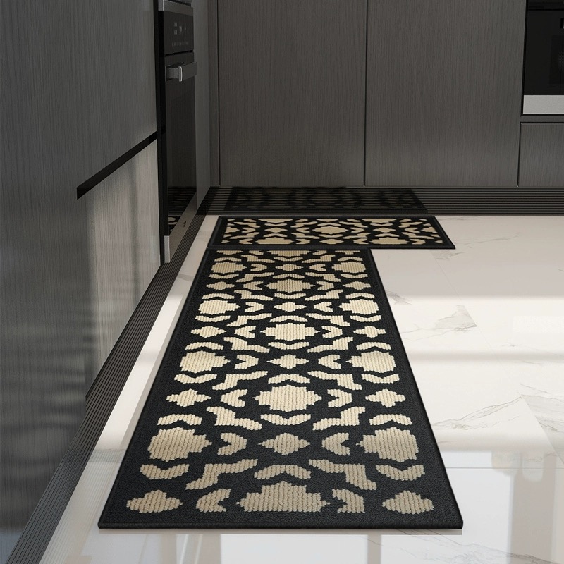Kitchen mat,simple geometric pattern, polypropylene material, size 45 ...