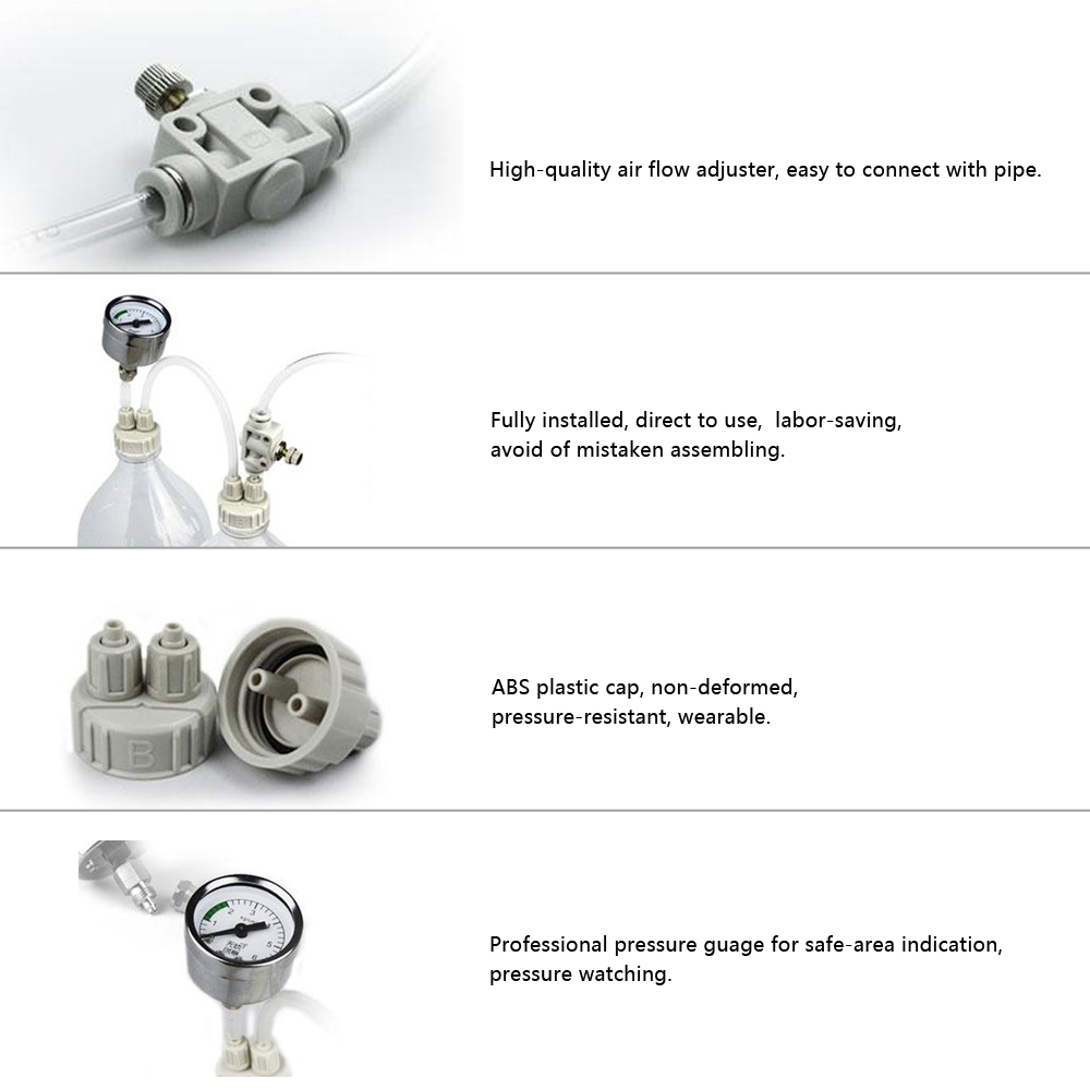 ⚡️Local shipping⚡️DIY CO2 Generator System Kit with Pressure Guage Air ...