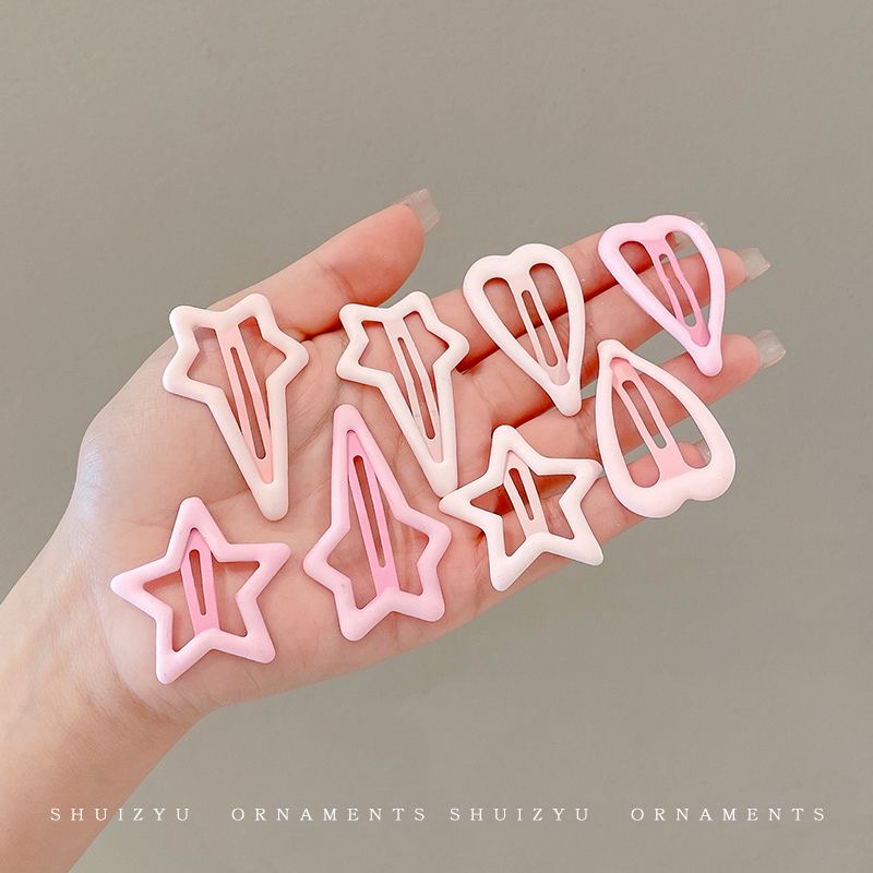 Hair Accessories Mini BB Clip Cute Pink Star Hair Clips for Girls Baby ...