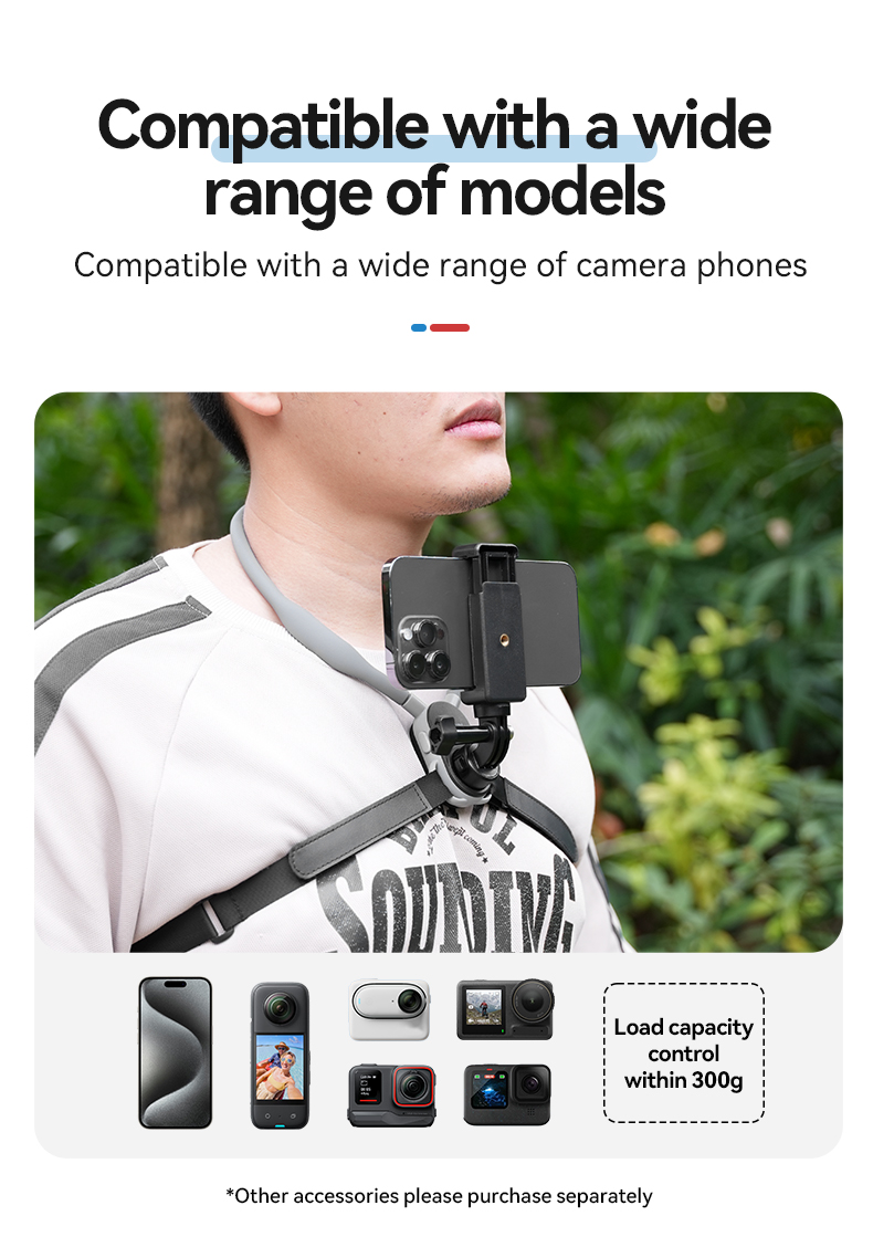 TELESIN Quick Release Neck Mount for DJI Osmo Action 6 5Pro 4 3 GoPro ...