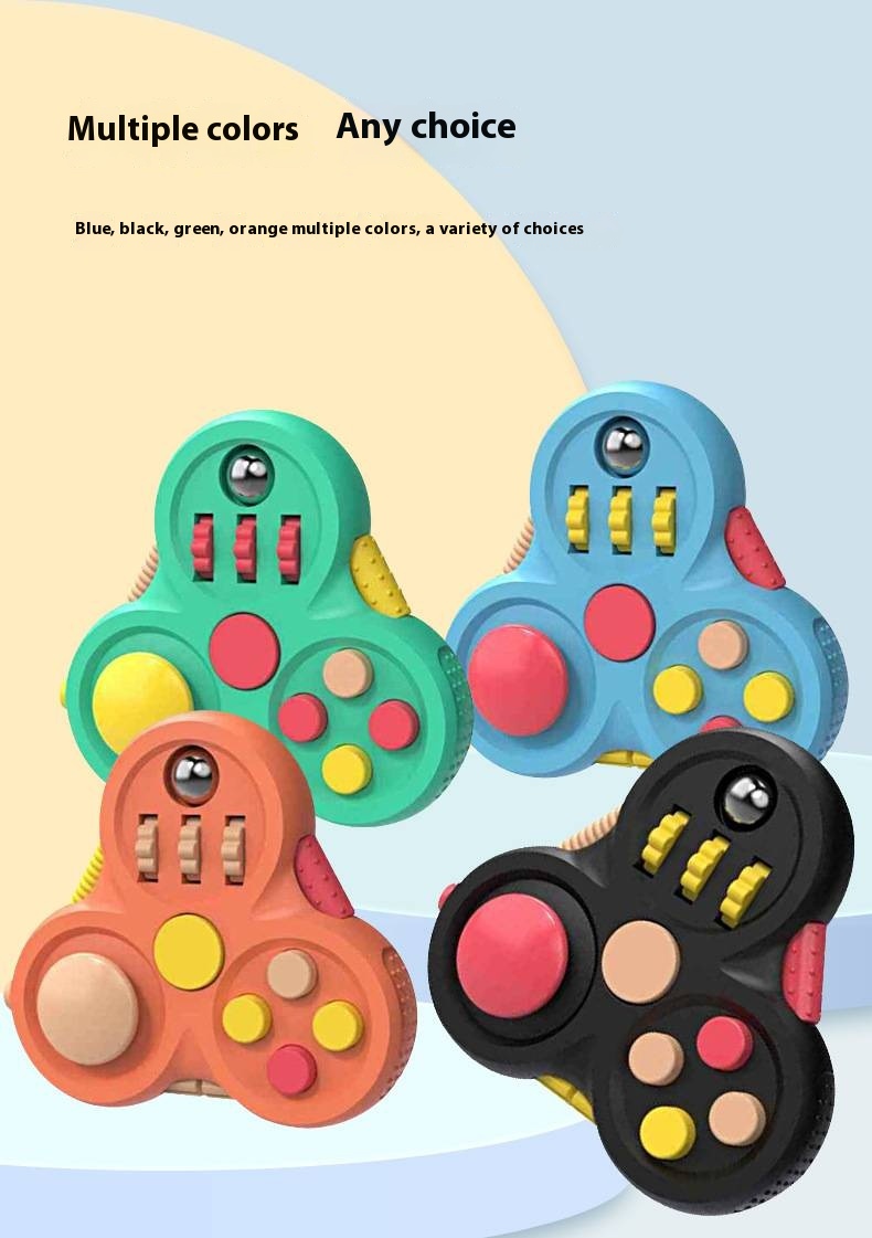 Fidget Pad Toy - 1 Piece Hand Spinner with 11 Functions, Stress ...