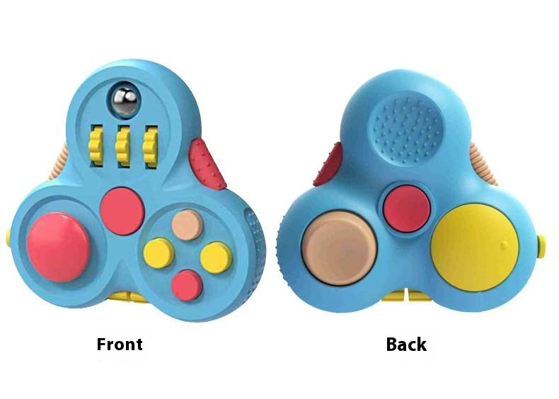 Fidget Pad Toy - 1 Piece Hand Spinner with 11 Functions, Stress ...