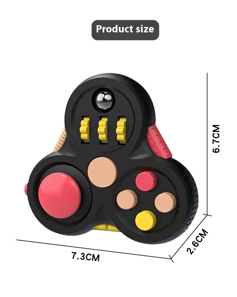 Fidget Pad Toy - 1 Piece Hand Spinner with 11 Functions, Stress ...