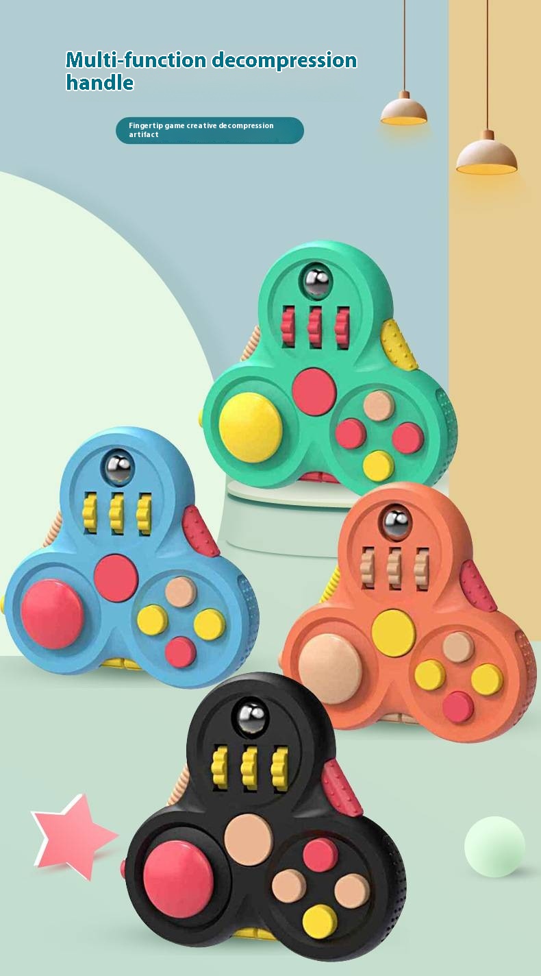 Fidget Pad Toy - 1 Piece Hand Spinner with 11 Functions, Stress ...