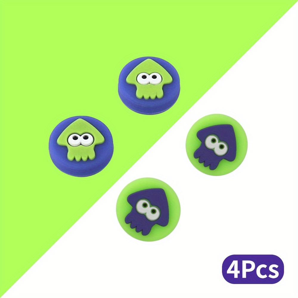 4Pcs Silicone Soft Thumb Grip Caps Nintendo Switch & Switch Oled / Lite ...