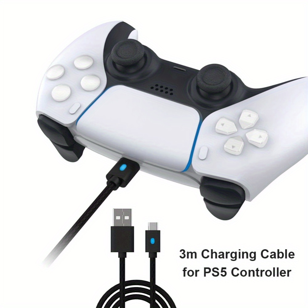 3m Charging Cable for PS5/PS5 Slim/Xbox Series S X/Switch/NS Pro USB C ...
