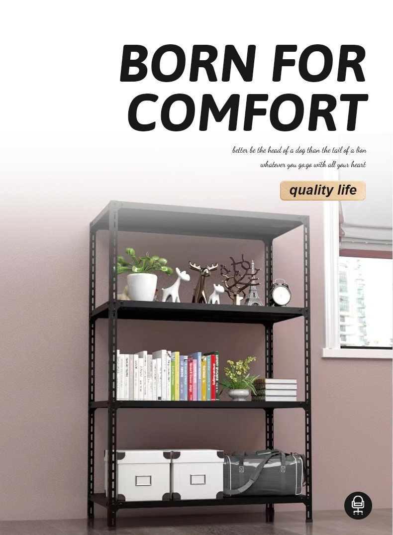 3/4/5 Layers Angle Steel display Shelves Organizer Rack Metal Shelf ...