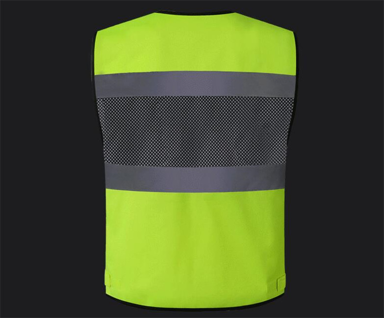 Red Safety Vest Reflective Logo or Text Custom Hi Vis Vest with Pockets ...
