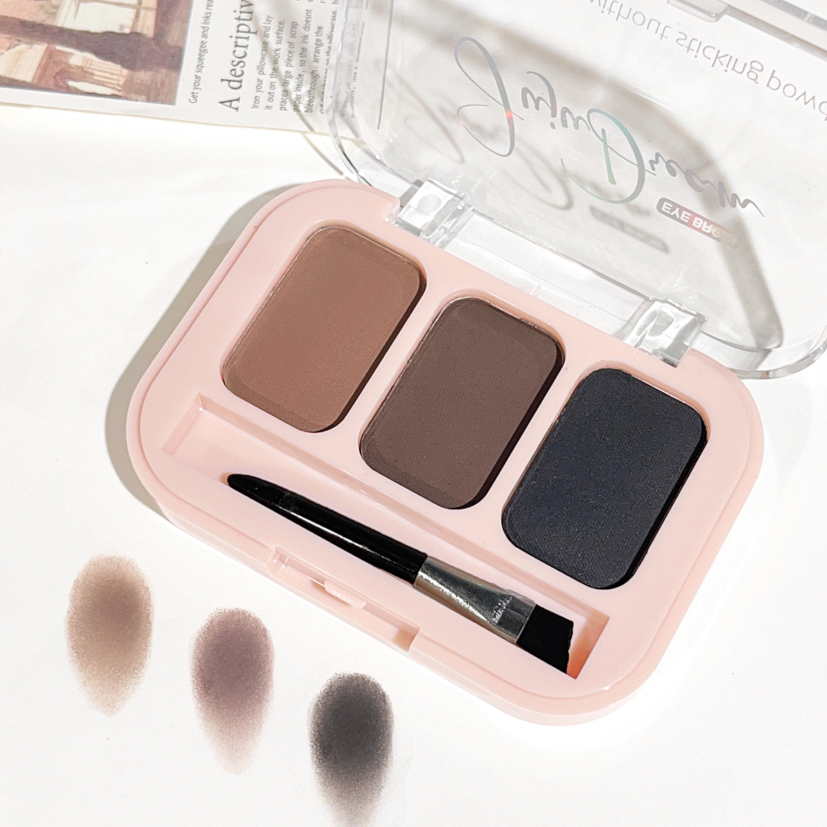 Three-color Eyebrow Powder Natural Long-Lasting Non-Fading Waterproof ...