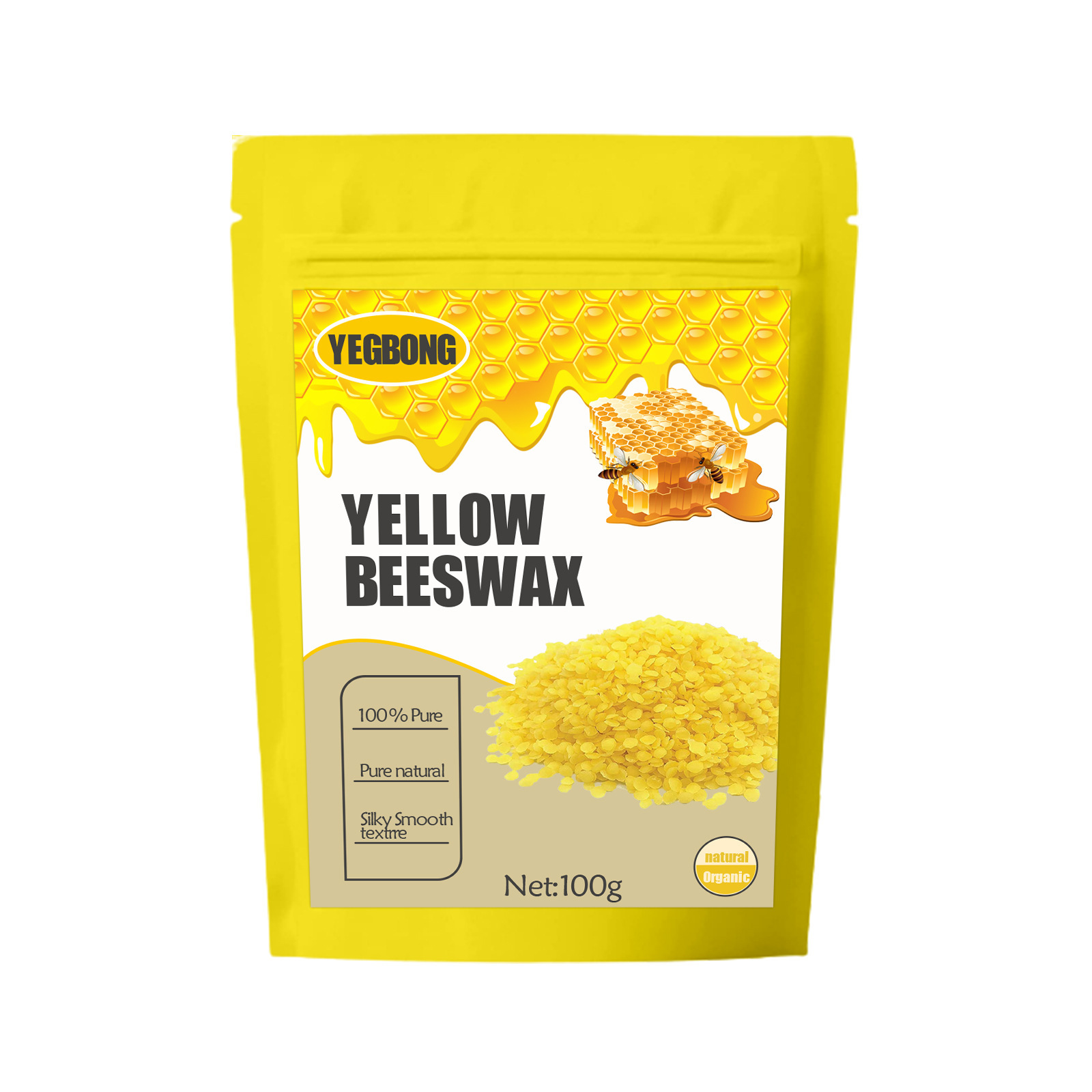 100% Natural Beeswax Pellet Bees Wax Multi-purpose DIY cosmetics raw ...