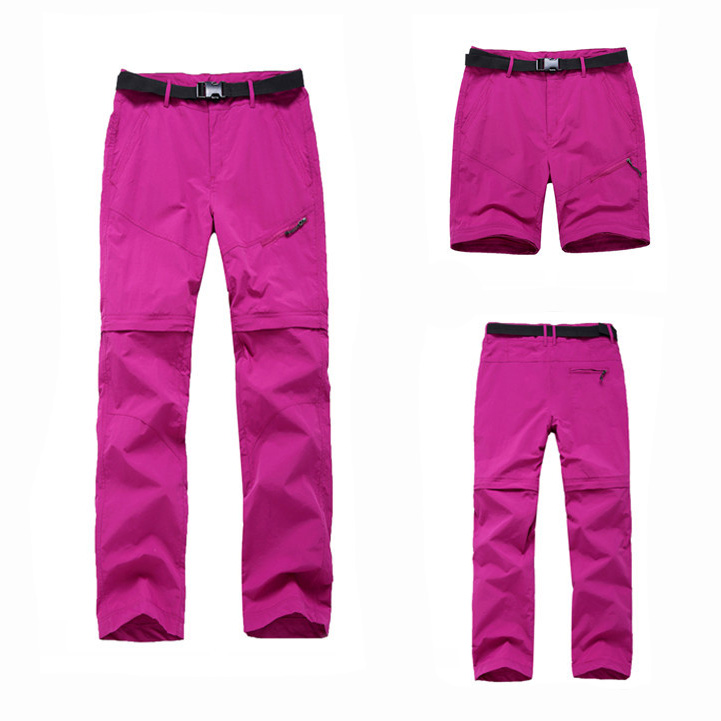 Women Removable Pant Quick-drying Female Trousers Detachable Climbing ...