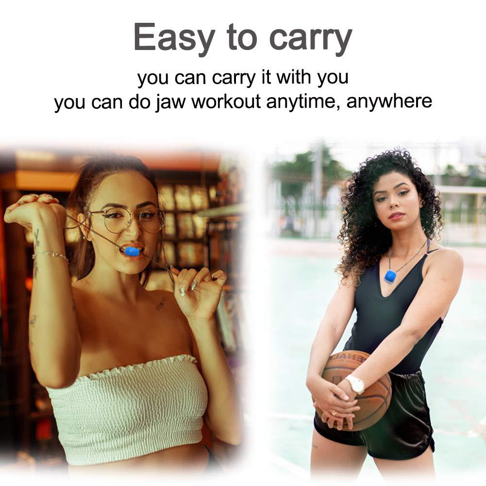 Jaw Line Exerciser Ball Face Muscle Trainer HD Full Coverage JawLine ...