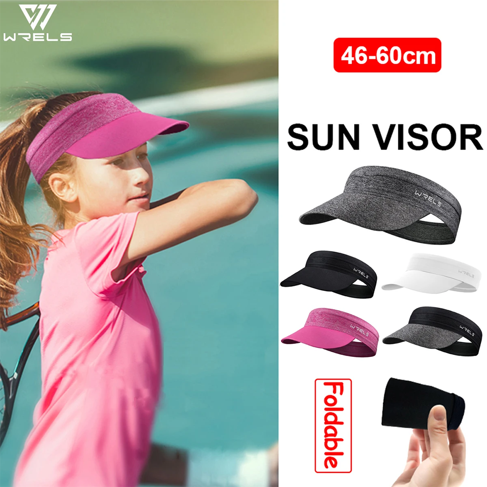 WRELS Sports Hat Tennis With Adjustable Visor And Built-in Sweatband ...