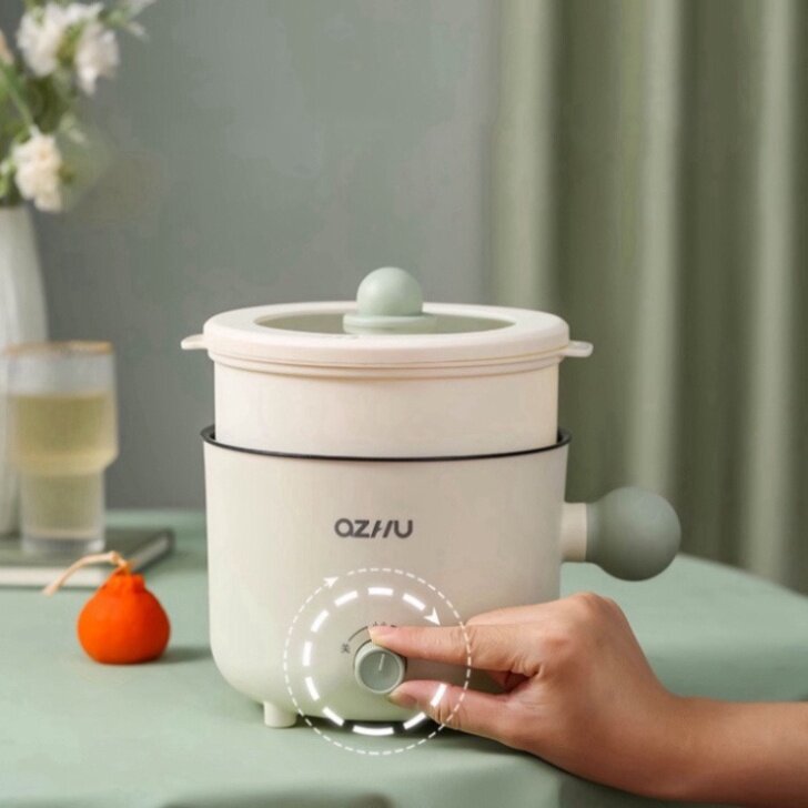 Mini Rice Cooker With Steamer Small Non Stick Hot Pot Multifunctional Electric Cooker 1.8L ...